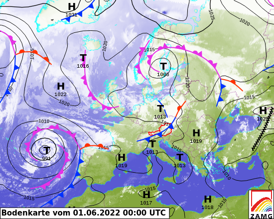 Wetterkarte — ZAMG