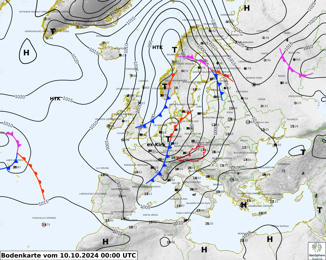 Wetterkarte — ZAMG