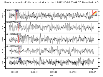 Karten und Listen seismischer Aktivität — ZAMG