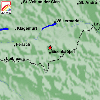 Karten und Listen seismischer Aktivität — ZAMG