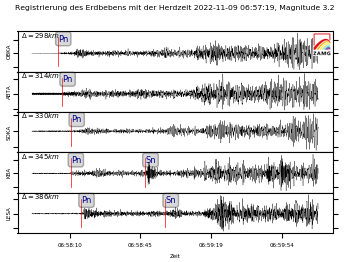 Karten und Listen seismischer Aktivität — ZAMG